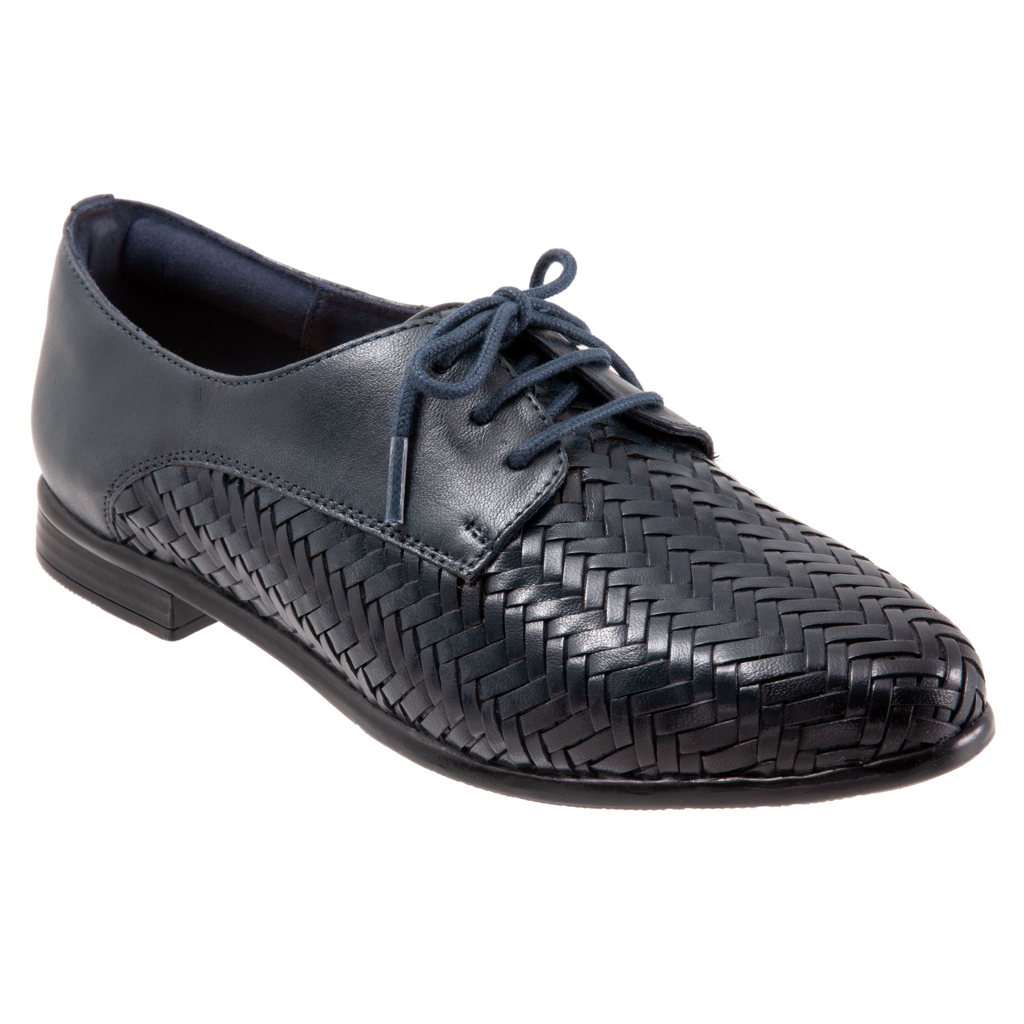 Lizzie Herringbone Navy Lace up Shoes – SPECIAL FEETURES