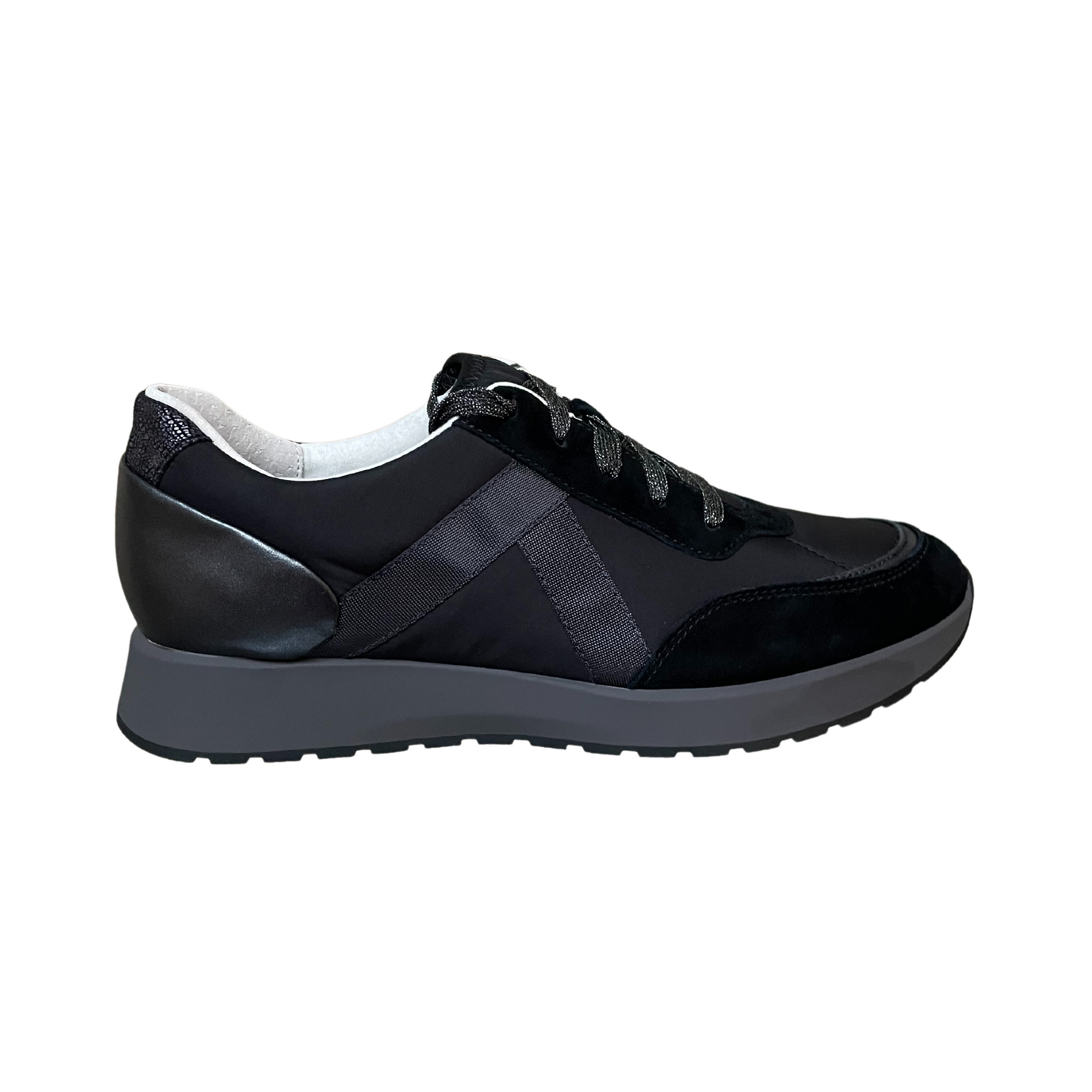 Piper Black Suede and Fabric Casual Shoes – SPECIAL FEETURES
